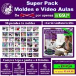 Super Pack | 36 Kits de Moldes PDF + Curso de Costura + Apostilas Download
